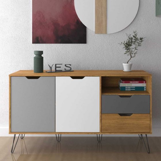 Bufetero Estocolmo color castaño - AnconStore